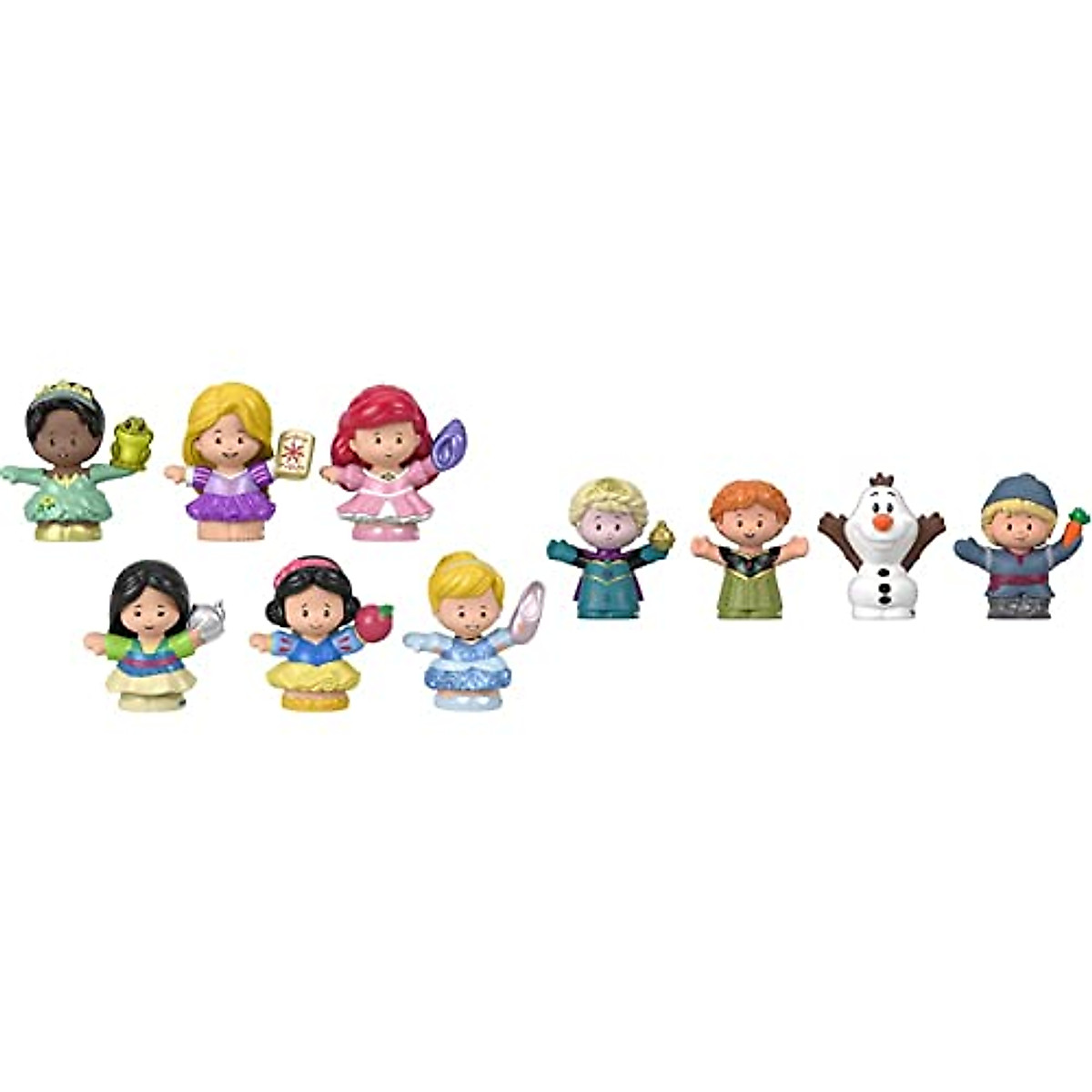 Fisher-Price Disney Princess Gift Set by Little People, 6 Character Figures for Toddlers and Preschool Kids Ages 18 Months to 5 Years [Amazon Exclusive] & Disney Frozen Elsa & Friends by Little People