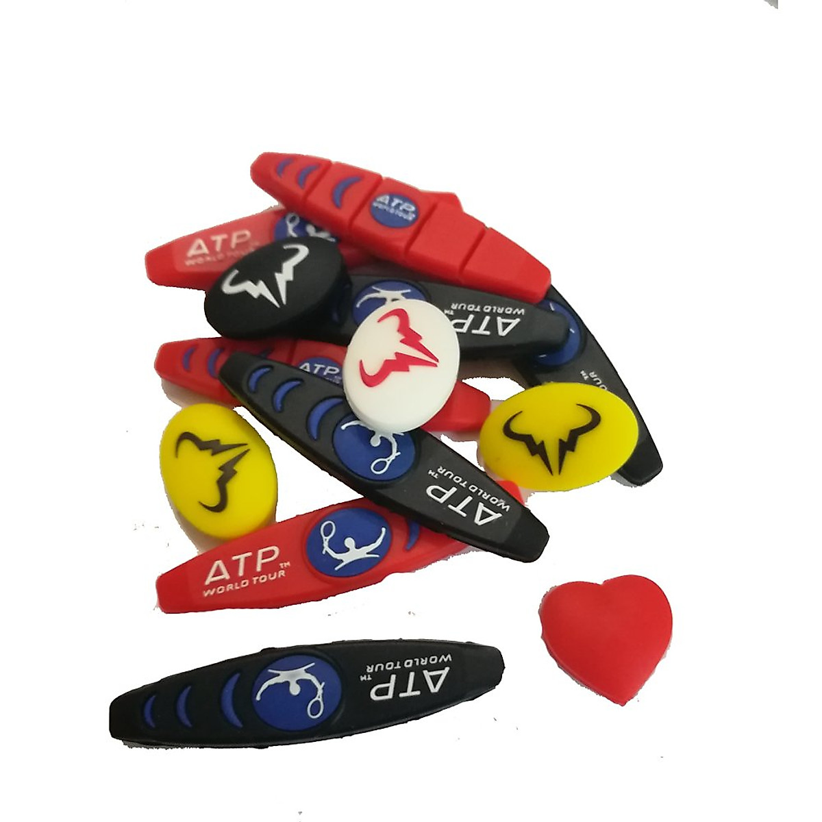 Weiquanji Milk Cow Dampeners for Tennis, Badminton, Racquetball & Squash Racket Damper Tennis Vibration Dampeners (3PCS)