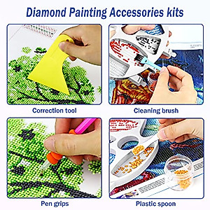 Diamond Painting Accessories Tray Organizer, White Tray Holder for Diamond Painting Kits, Diamond Painting Storage Containers for Rhinestones, Diamond Arts Accessories and Tools