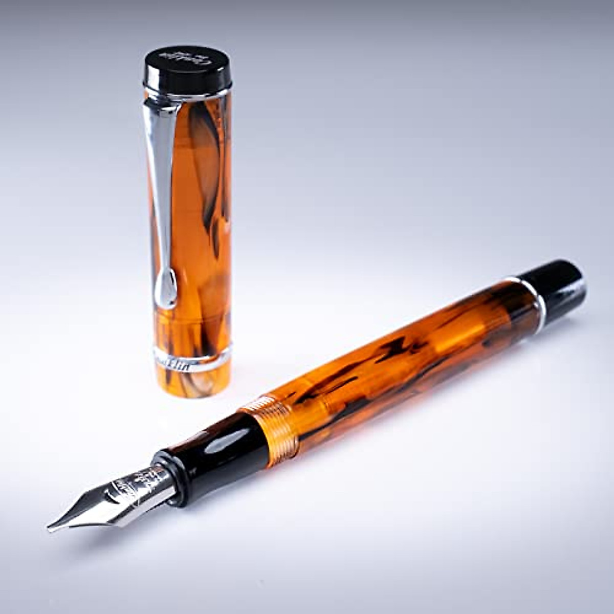Conklin Duragraph Amber Fountain Pen, Med Nib (CK71342)