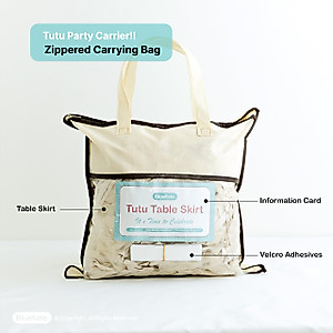 BLUEKATE Champagne Gold Table Skirt. 6ft Table Skirt with Double Layer Organza! Wedding Decorations Rustic Theme, Graduation, Gold Party Decorations. Tutu Table Skirts for Rectangle Tables 6ft