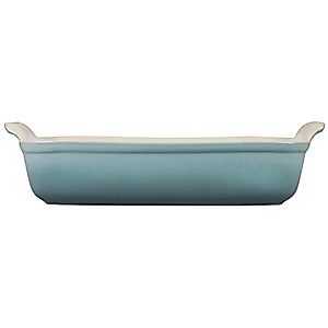 Le Creuset Stoneware Heritage Rectangular Dish, 4 Qt. (12" x 9"), Sea Salt