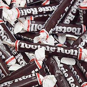 Tootsie Roll Chocolate Candy 3 Lbs. - Large Size Tootsie Roll Juniors- Soft & Chewy - Packaged By Snackadilly