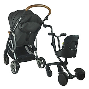 Englacha Uptown Rider – Child Rides Alongside Stroller Attachment with Comfy Padded Saddle Seat – Universal Fit for Most Strollers – Quick and Easy to Use – Designed for Safety