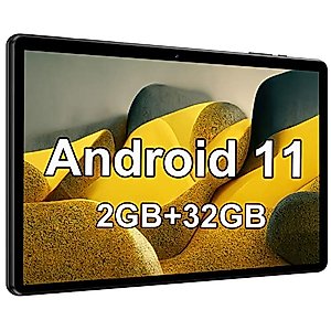 Android Tablet, 10 inch Android 11 Tablet, 2GB RAM 32GB ROM, 512GB Expand Android Tablet with 8000mAh Battery, Dual Camera, WiFi, Bluetooth, IPS HD Touch Screen, Google GMS Certified