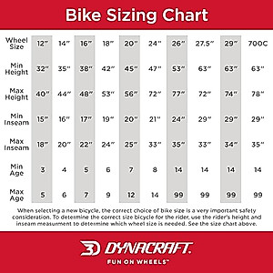 Dynacraft Magna 20-Inch Boys BMX Bike For Age 7-14 Years