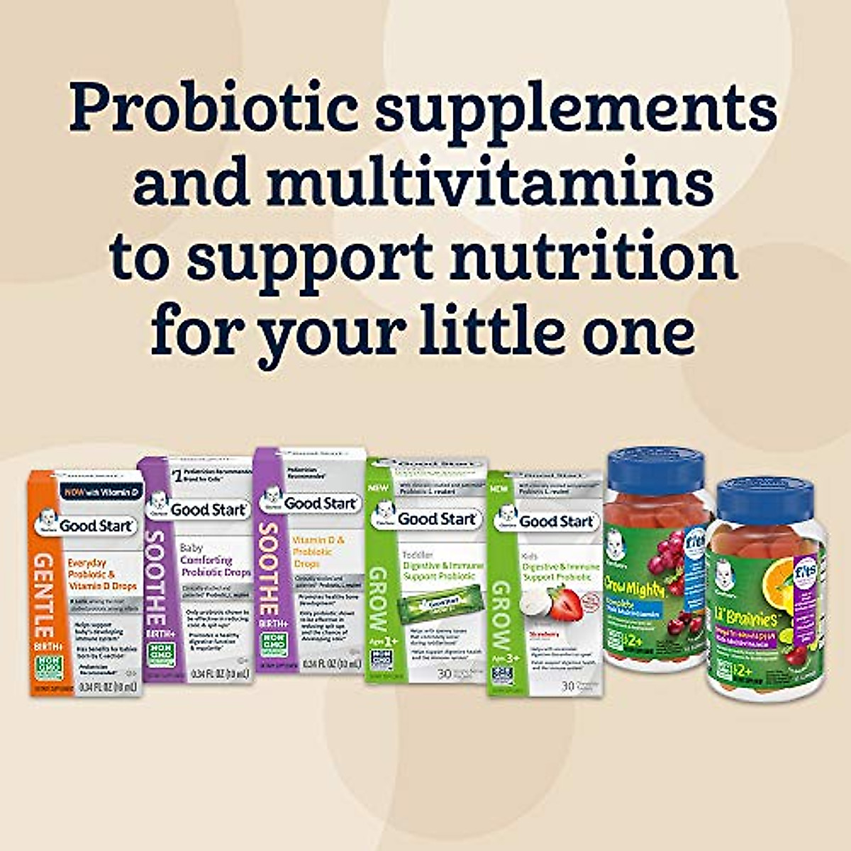 Gerber Good Start Baby Probiotic Drops with Vitamin D, Gentle, 0.34 Ounce