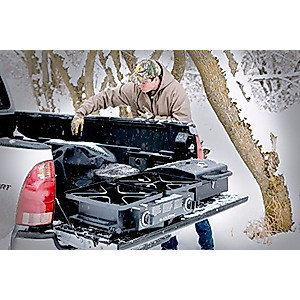 Blackstone Tailgater Stainless Steel 2 Burner Portable Gas Grill and Griddle Combo Total 35,000 BTUs for Indoor or Backyard, Outdoor, Patio, Picnic, Garden Cooking