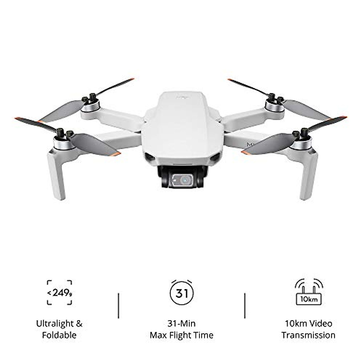 DJI Mini 2 Ultralight & Foldable Drone Quadcopter with Remote Controller - Gray (Renewed)