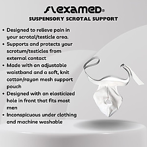 Hernia Gear FlexaMed Suspensory Scrotal Support - Large