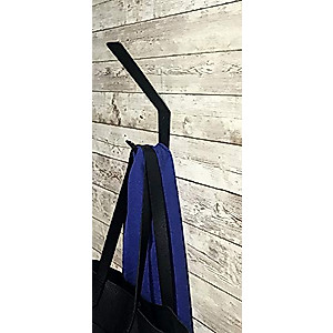 Tetra-Teknica Home Essentials Metal Wall Hook, Matte Black, 3 Pack