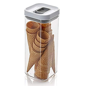 Copco Food and Organization Storage Container with Airtight Lid, 1.77-Quart, Clear