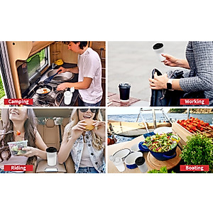 SIGNORAWARE Salt and Pepper Shakers Moisture Proof Set of 2 Large Salt Shaker to go Camping Picnic Outdoors Kitchen Lunch Boxes Travel Spice Set Clear with Red Covers Lids Plastic Airtight Dispenser