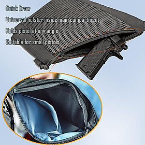 WCALULEG Tactical Crossbody Sling Bag for Men Women Anti-Theft CCW Sling Bag EDC Carry (Black Camo)