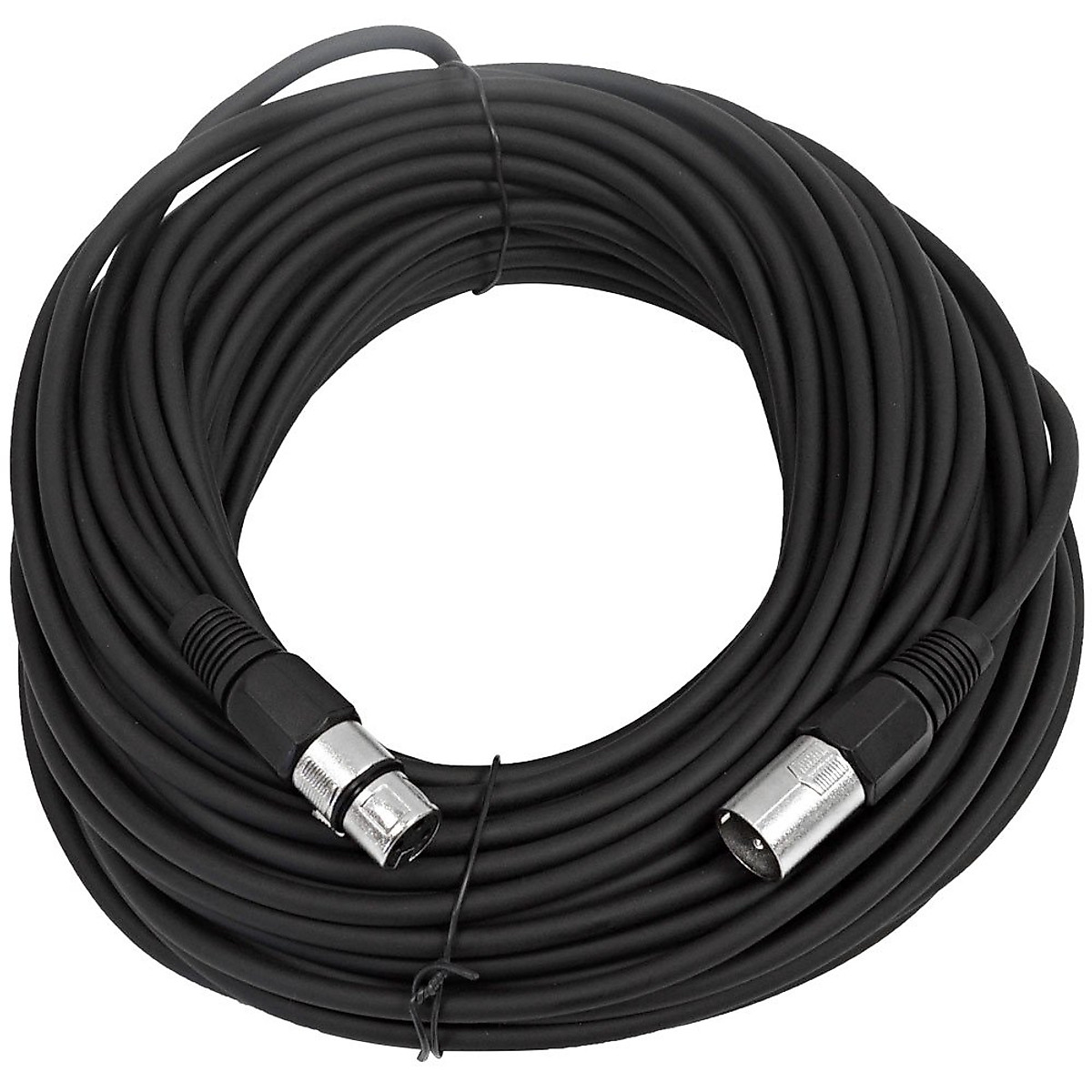 Seismic Audio - SAXLX-100-8 Pack of 100' Black XLR Male to XLR Female Microphone Cables - Balanced - 100 Foot Patch Cords