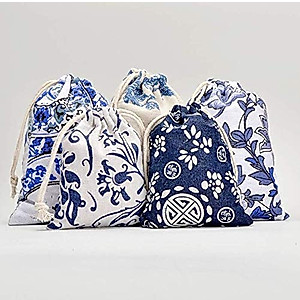 Burlaps Bags with Drawstrings- Jewelry Pounches Sacks Fabric Linen Packing Storage Gift Bag for Wedding Party Shower Christmas Birthday Thanksgiving Halloween DIY Craft, 27 Pcs (5 x 7 inch)