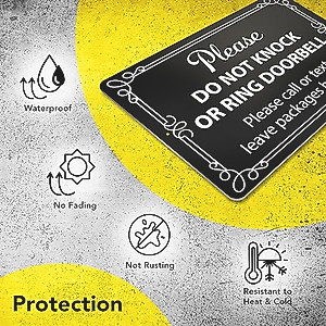 No Soliciting Sign for House - Door Knockers Sign