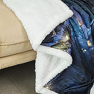 Fleece Blanket Throw Blanket for Couch Harry Gifts Fuzzy Cozy Sherpa Soft Blankets, 50x60 in