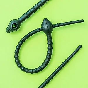 Simplifi It Black Silicone Rubber Twist Ties (24 PC.) - SI-SRT24B