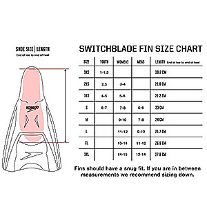 Speedo unisex adult Swim Training Switchblade Fin, Black/Red, XXL - Men s Shoe size 13-14 Women Shoe 14-15 US