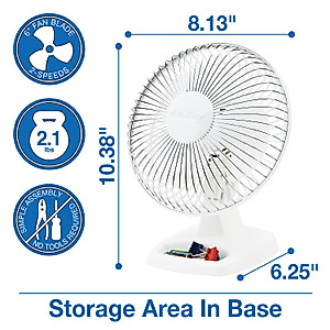 Air King 9146 6-Inch 2-Speed Circulating Fan