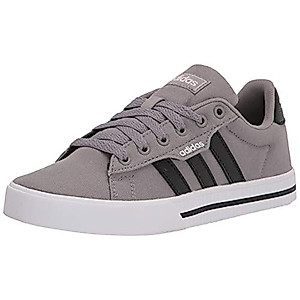 adidas Daily 3.0 Skate Shoe, Dove Grey/Black/White, 4.5 US Unisex Little Kid