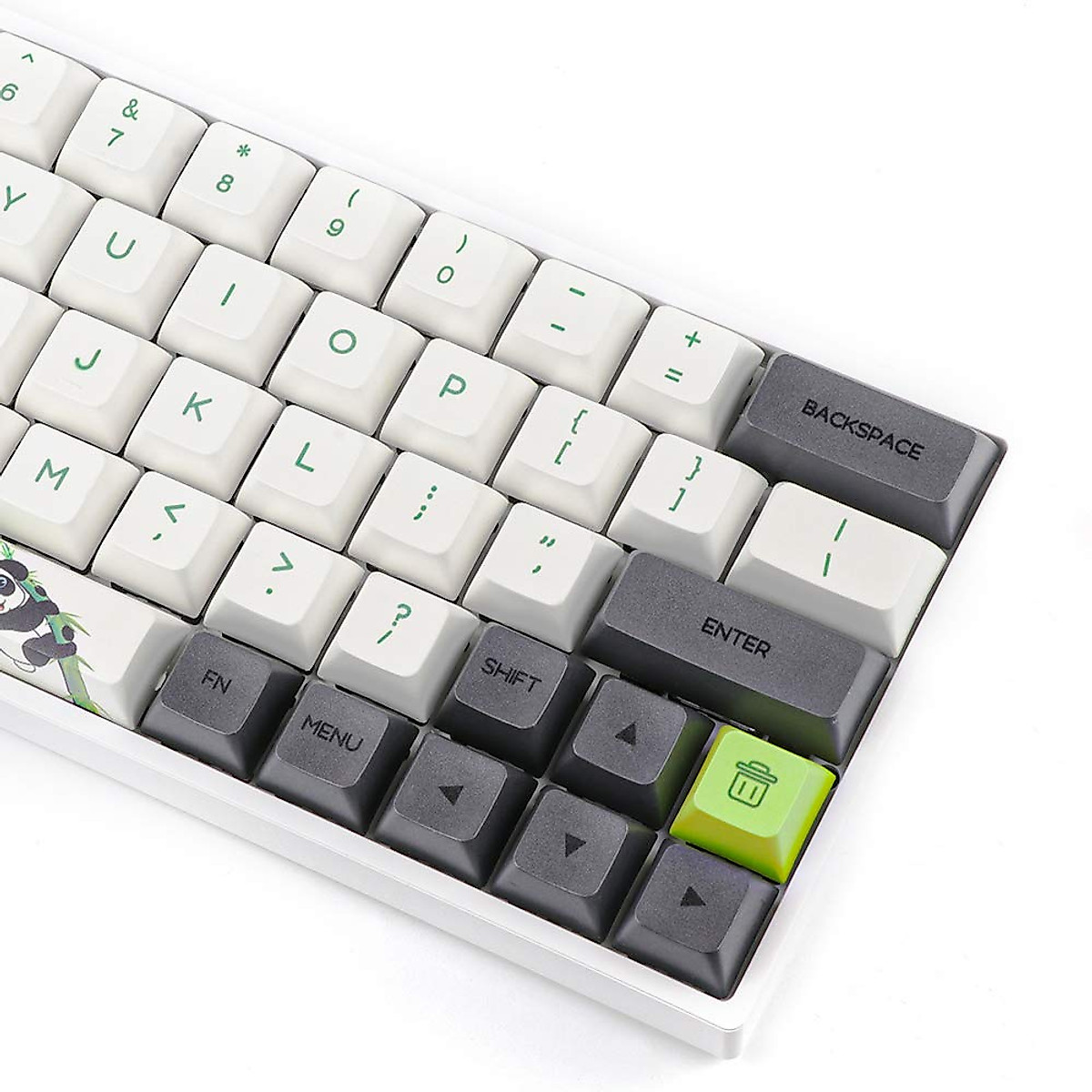 EPOMAKER SK64S Hot Swappable Bluetooth 5.1 Wireless/Wired Mechanical Keyboard with RGB Backlit, PBT Keycaps for Win/Mac/Gaming (Gateron Optical Yellow, Panda)