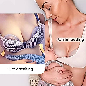 haakaa 100ml Manual Breast Pump with Leakproof Silicone Lid and 75ml Wearable Ladybug Breast Milk Collector Combo for Breastfeeding