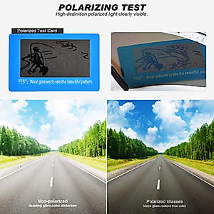 BOLLFO Cycling Sunglasses, UV 400 Eye Protection Polarized Eyewear for Men Women