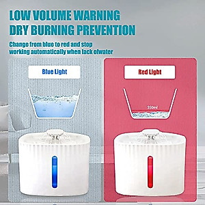 Cat Water Fountain, Arespark Pet Water Fountain, 3L Automatic Cat Water Dispenser with 4 Replacement Filters, Large Tank with LED Indicator, Drink Well for Cats, Dogs, Multiple Pets