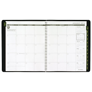 AT-A-GLANCE Monthly Planner 2016, Recycled, 9 x 11 Inches, Black (70-260G-05)