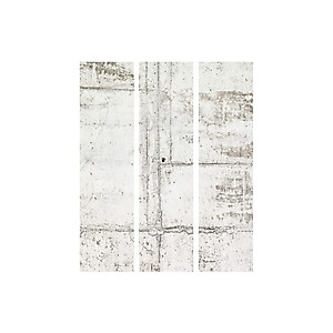 artgeist Decorative Room Divider Cement Loft 53x68 in - Double-Sided Folding Screen 3 Panel Decoration Home Office Home Office Grey f-A-0458-z-b