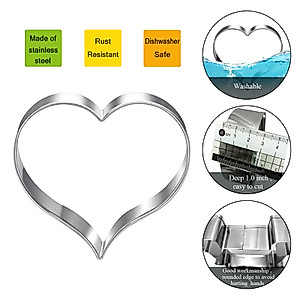 LUBTOSMN Twinkle Twinkle Little Star Cookie Cutter Set-7 Piece-From 3.5" to 1.6"-Cloud, Star, Moon Cookie Cutters for Baby Shower Gender Reveal Birthday Cake Cupcake Party Decorations