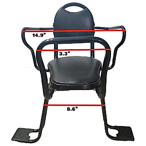 WORAMUK Kid's Bike seat Rear Child Carrier Bike Chair for Bicycle Kids seat for Children, Toddlers, and Kids Rear Mount Bike seat, Rear Frame Mounted Baby Bike Seats Kids Safety