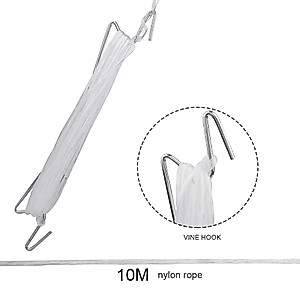 DAMEING Plant Climbing Hooks, Tomato Support J Hook Garden Hooks to Prevent Tomatoes from Pinching or Falling Off (20Pcs)
