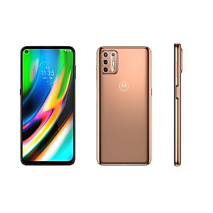 Motorola Moto G9 Plus 128GB, 4GB RAM, XT2087-1, 64MP Camera System, 6.81 inches, LTE Factory Unlocked Smartphone - International Version (Rose Gold)