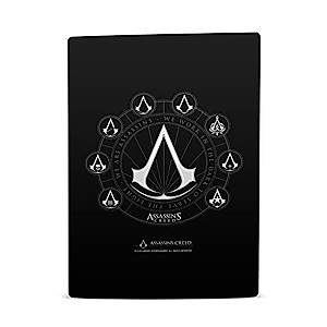 Head Case Designs Officially Licensed Assassin's Creed Crests Legacy Logo Vinyl Faceplate Sticker Gaming Skin Decal Compatible with Sony Playstation 5 PS5 Digital Console and DualSense Controller
