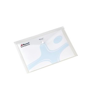 REXEL Carry Folder A4 TRAN WHT PK5 9WH