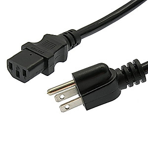 DIGITMON 3 Prong Universal Printer AC Power Cord for Brothers HL-L3270CDW Laser Printer (3 Feet, Black)