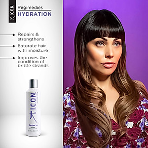 K I.C.O.N. Drench Highly Moisturizing Shampoo with Anti-Aging Ingredients that Protect and Nourish Hair, Shampoo for Dry Hair, 8.5 Ounces