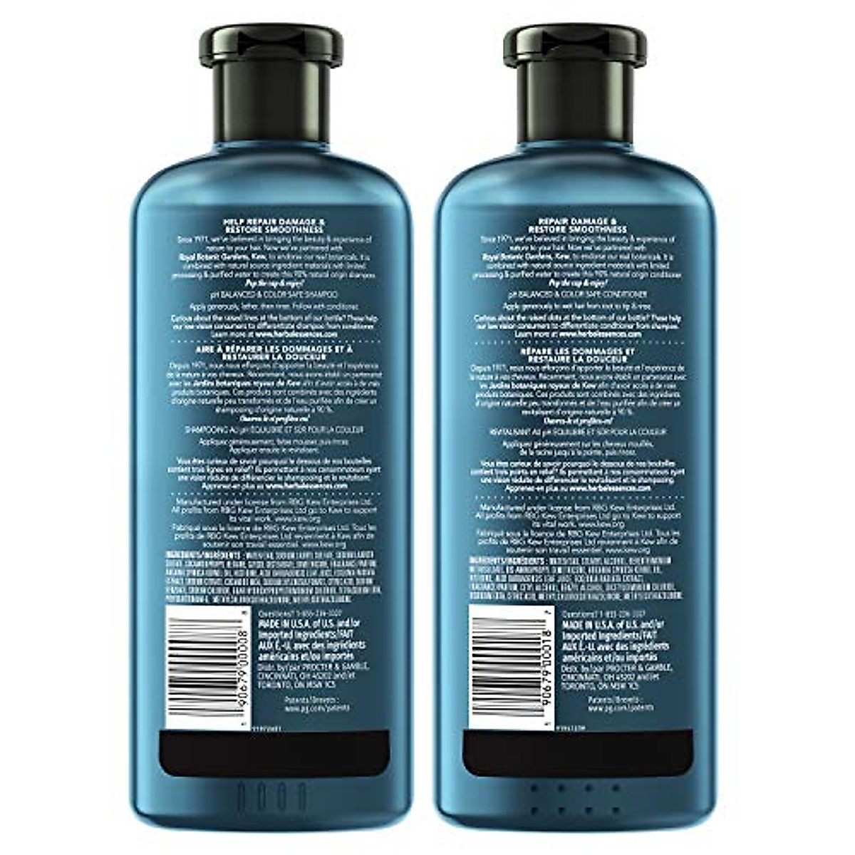 Herbal Essences Argan Oil of Morocco Shampoo and Conditioner for Color Treated Hair, , Paraben Free, BioRenew, Bundle Pack, 13.5 FL OZ