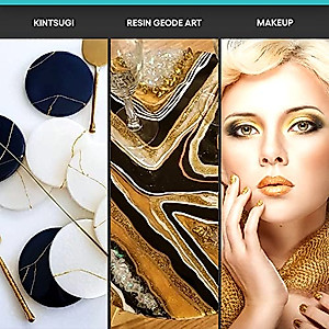 MEYSPRING Royal Gold Mica Powder for Epoxy Resin - Kintsugi Gold - Epoxy Resin Pigment - Great Resin Color for Kintsugi Repair Kit and Metallic Epoxy - Resin Art Supplies - Cosmetic Grade Mica Powder