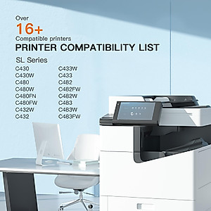 E-Z Ink (TM) Compatible Toner Cartridge Replacement for Samsung CLT-K404S CLT-C404S CLT-M404S CLT-Y404S CLT 404S to use with C480FW C430W SL-C430W SL-C480FW SL-C480FN Printer Tray (4 Pack)