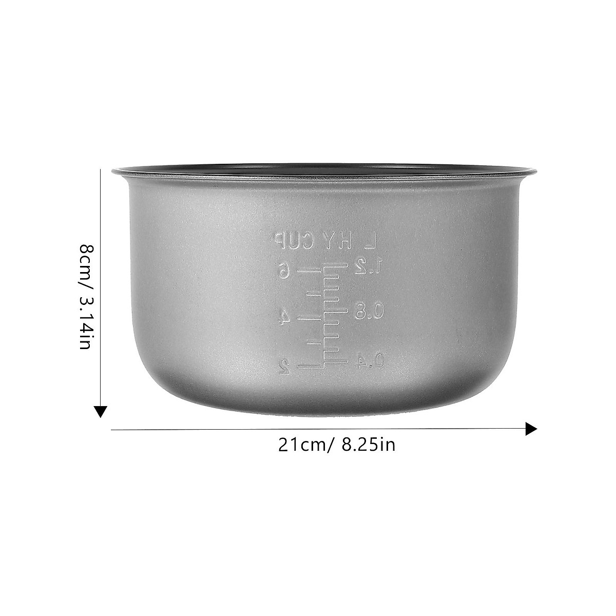 Hemoton Kitchen Rice Cooker Small Rice Cooker Inner Pot Replacement Rice Electric Rice Cooker Pot Rice Cooking Pot Part Accessory for 3L Rice Cooker L Rice Cooker Small Rice Cooker Small