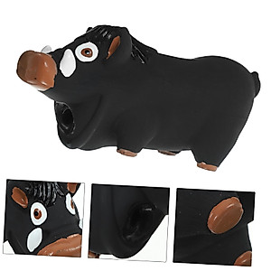 Toyvian Pig Squeaker Toy Puppy Biting Toys Dog Squeaky Toy Dog Toys Dog Squeeze Toys Puppy Interactive Toys Latex Dog Chew Toys Squeaky Toys for Small Dogs Wild Boar Pig Dog