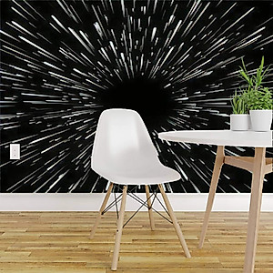 RECETHROWS Wall Mural abstract Star Warp or Hyperspace Peel and Stick Wallpaper Self Adhesive Wallpaper Large Wall Sticker Removable Vinyl Film Roll Shelf Paper Home Decor