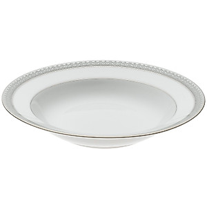 Mikasa Platinum Crown Rimmed 9-inch Soup Bowls (Set of 4)