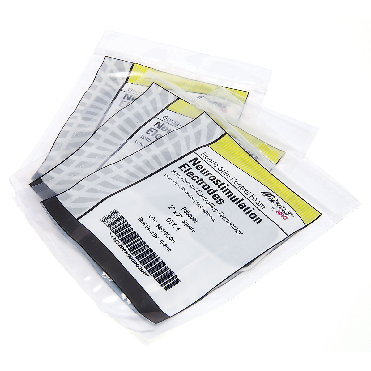 Pro Advantage P850090 Foam Electrode, 2" x 2" Square (Pack of 40)