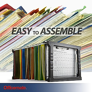 Officemate Plastic Hanging File Folder Frame, 18 Inch, Letter and Legal Size. 1 Set (91961)