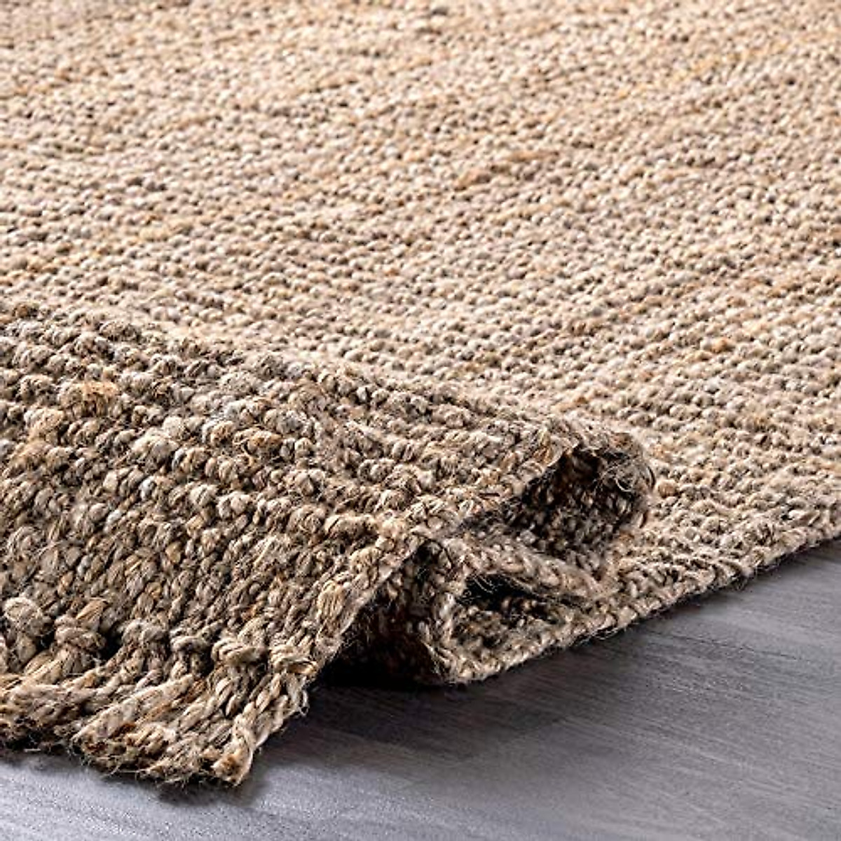 nuLOOM Daniela Farmhouse Chunky Jute Accent Rug, 3x5, Natural